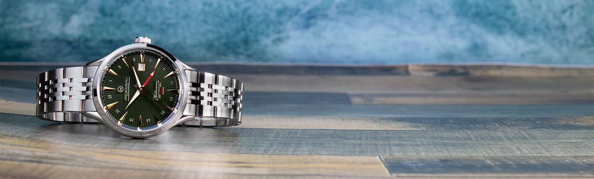 Melbourne Watch Company - Melbourne Auto GMT Green