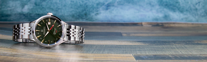 Melbourne Watch Company - Melbourne Auto GMT Green